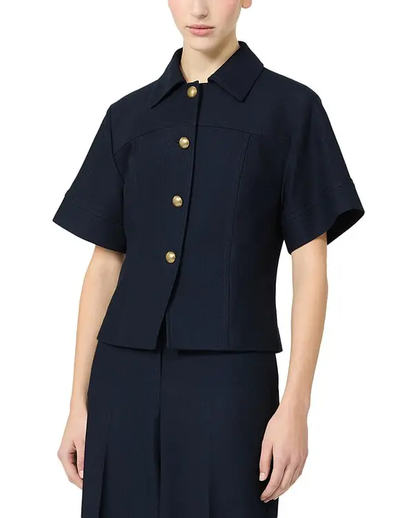 Max Mara Mxmrisorsa Short Sleeve Jacket - Ultramarine
