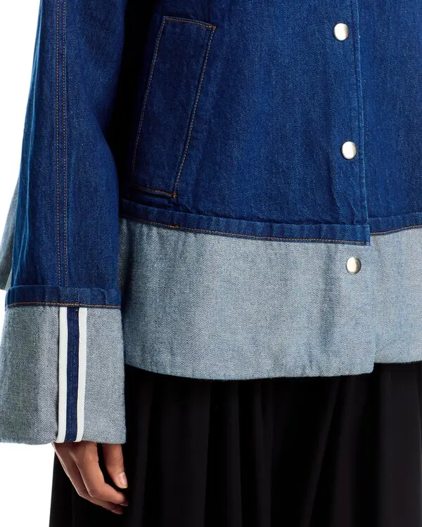 Brandon Maxwell The Wells Denim Jacket - Indigo