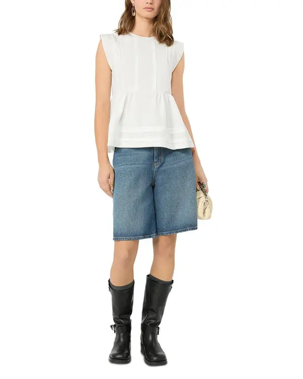 Max Mara Wkddonnola Cotton Denim Bermuda Shorts