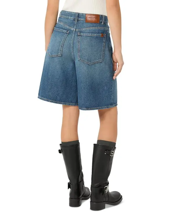 Max Mara Wkddonnola Cotton Denim Bermuda Shorts