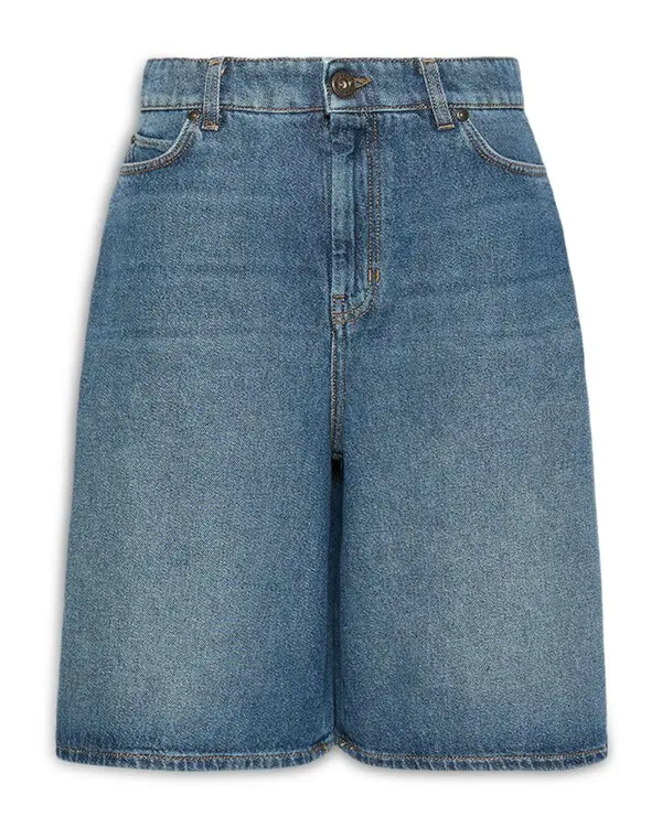 Max Mara Wkddonnola Cotton Denim Bermuda Shorts