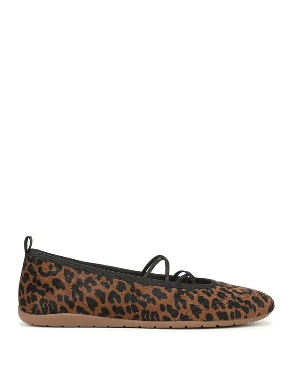 Vince Coralie Calf Hair Ballet Flats - Brown Multi