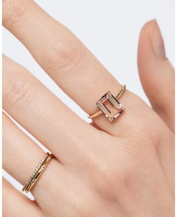 ANA LUISA Solid Yellow Gold Sapphire Spritz Ring