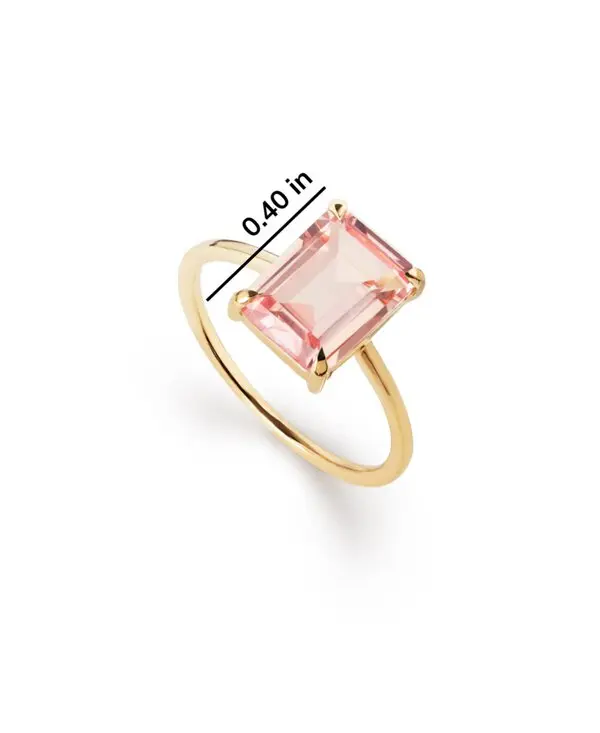 ANA LUISA Solid Yellow Gold Sapphire Spritz Ring