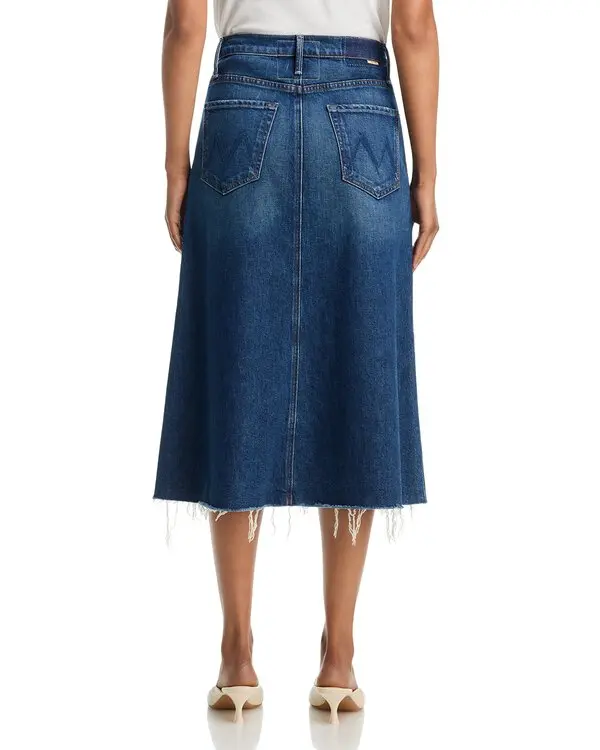 MOTHER The Circle Denim Midi Skirt
