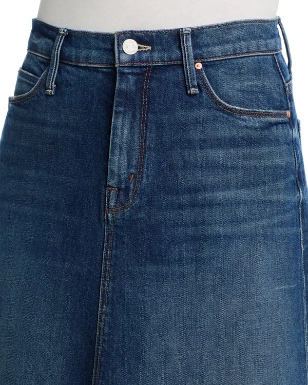 MOTHER The Circle Denim Midi Skirt