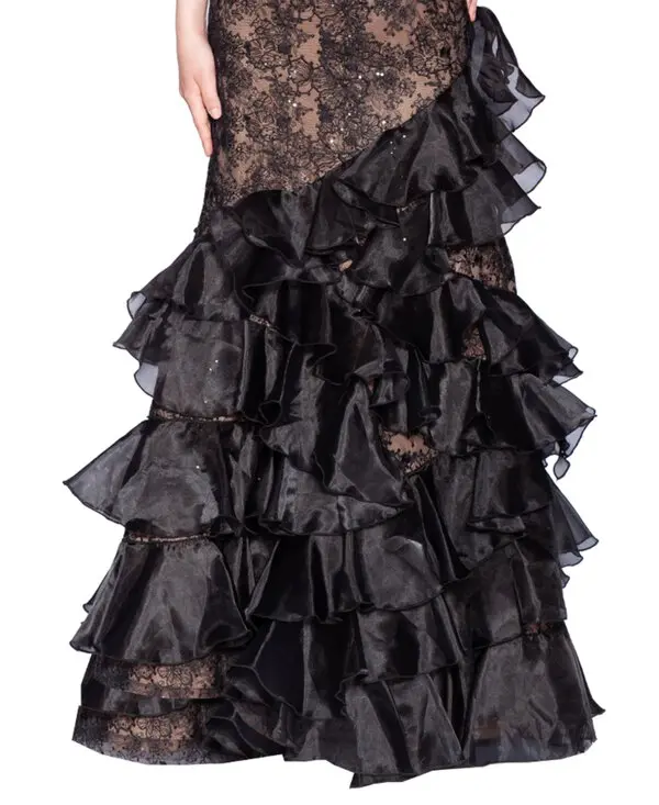 Shani Dramatic Ruffle Gown