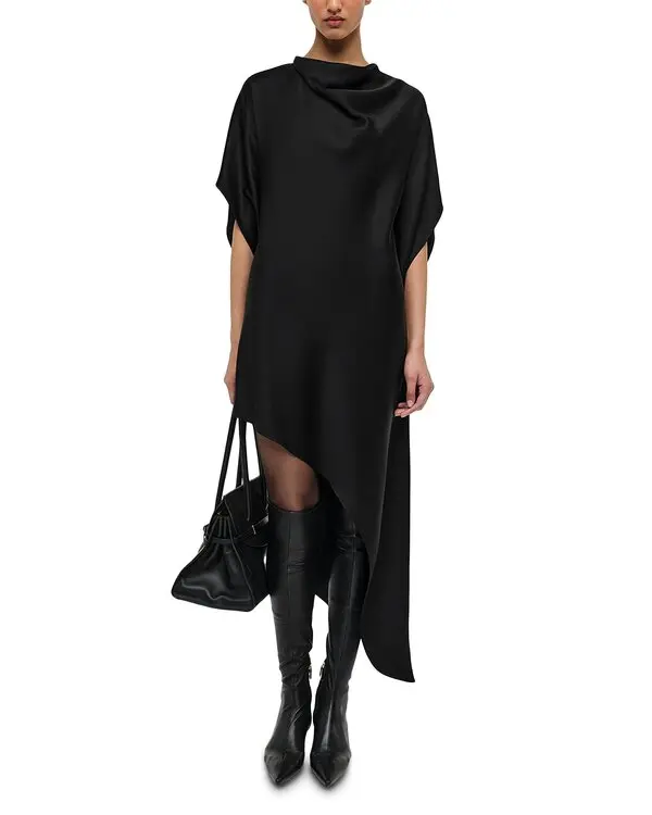 Simkhai Sadia Satin Mini Cape Dress