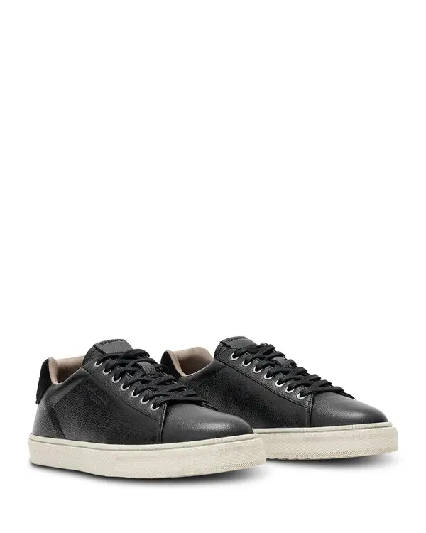 ALLSAINTS Tucker Leather & Suede Low Top Sneakers - Black