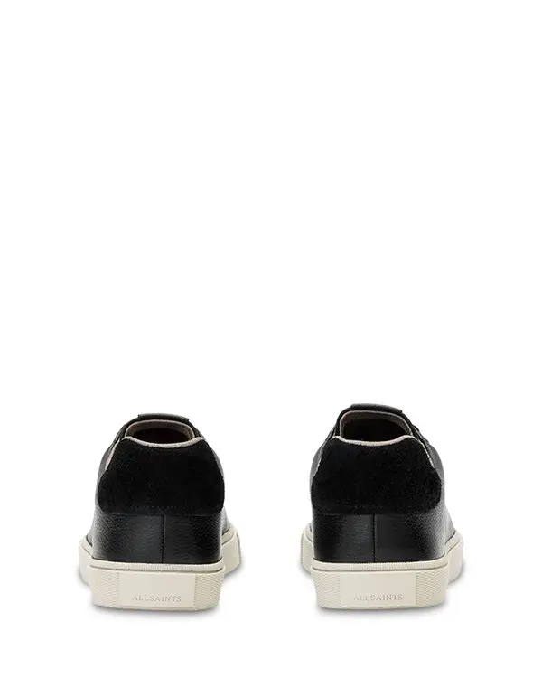 ALLSAINTS Tucker Leather & Suede Low Top Sneakers - Black