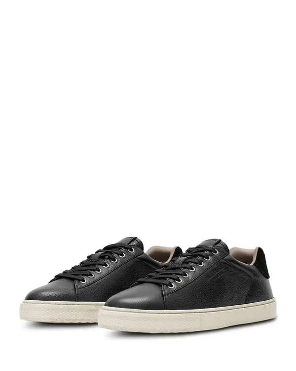 ALLSAINTS Tucker Leather & Suede Low Top Sneakers - Black