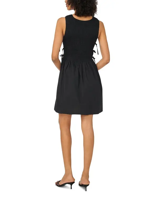 1.State Smocked Side Tie Mini Dress