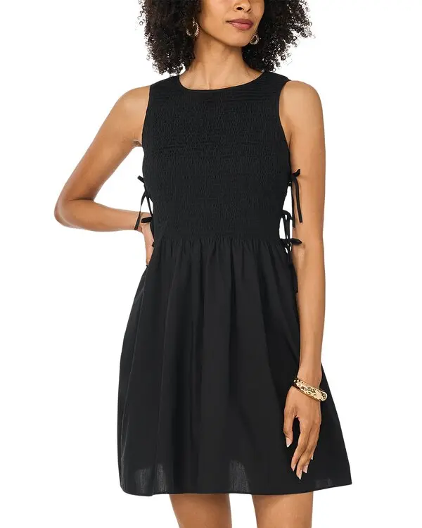 1.State Smocked Side Tie Mini Dress
