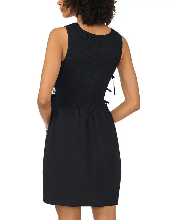 1.State Smocked Side Tie Mini Dress