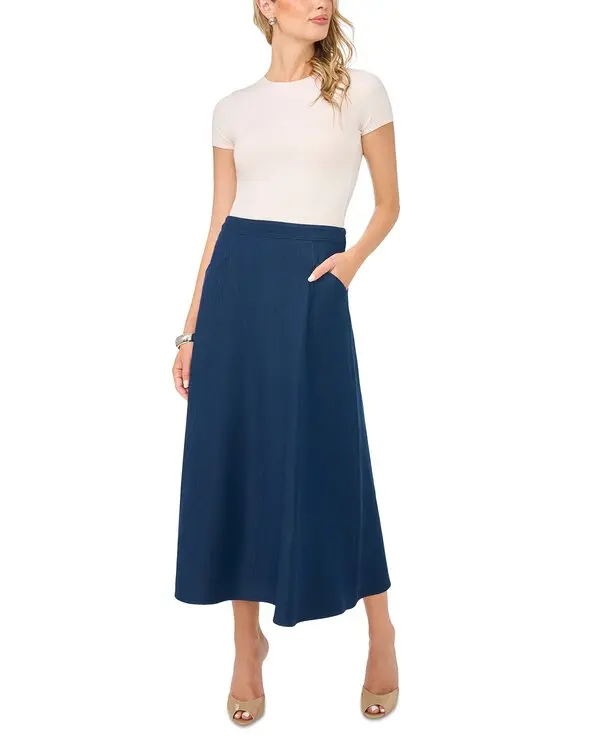 Vince Camuto Seamed Denim Skirt