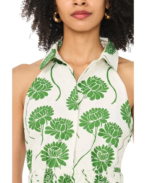 1.State Smocked Waist Cotton Dress
