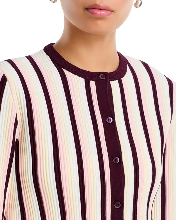 Simkhai Iris Crewneck Cardigan Sweater