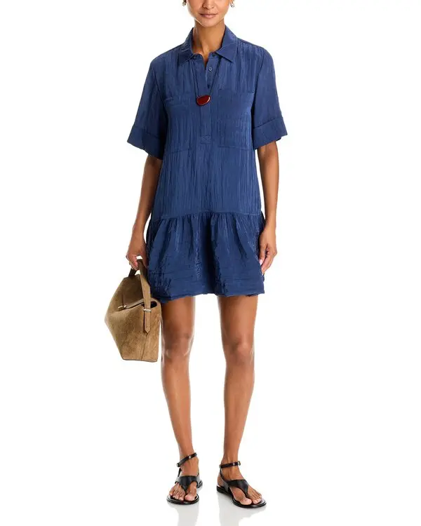Simkhai Cris Mini Shirt Dress