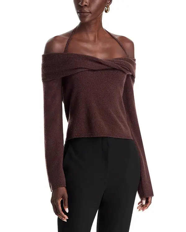 Simkhai Cambria Off-the-shoulder Wool And Cashmere Top