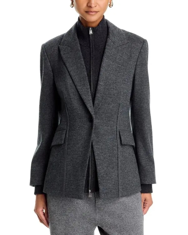 Simkhai Auden Knit Combo Layered Blazer