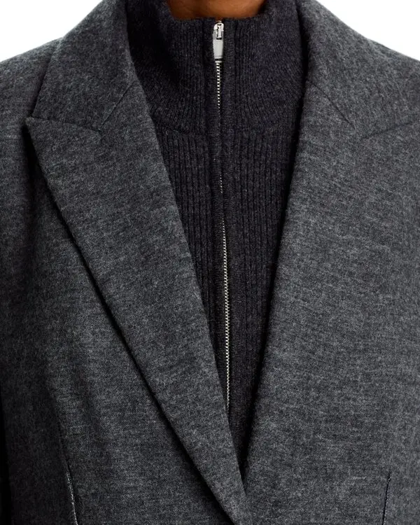 Simkhai Auden Knit Combo Layered Blazer
