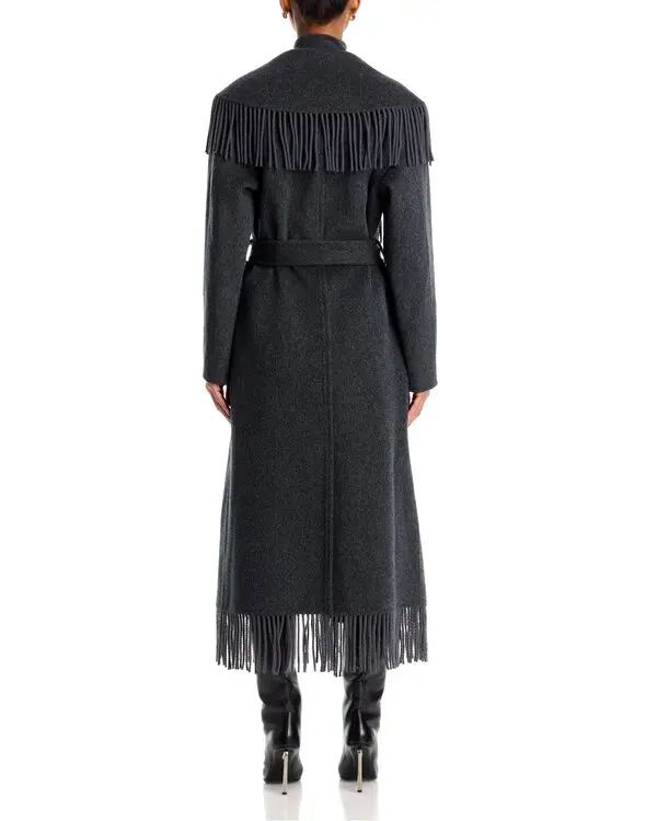 Simkhai Carrie Fringe Robe Coat