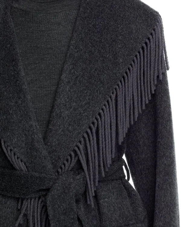 Simkhai Carrie Fringe Robe Coat