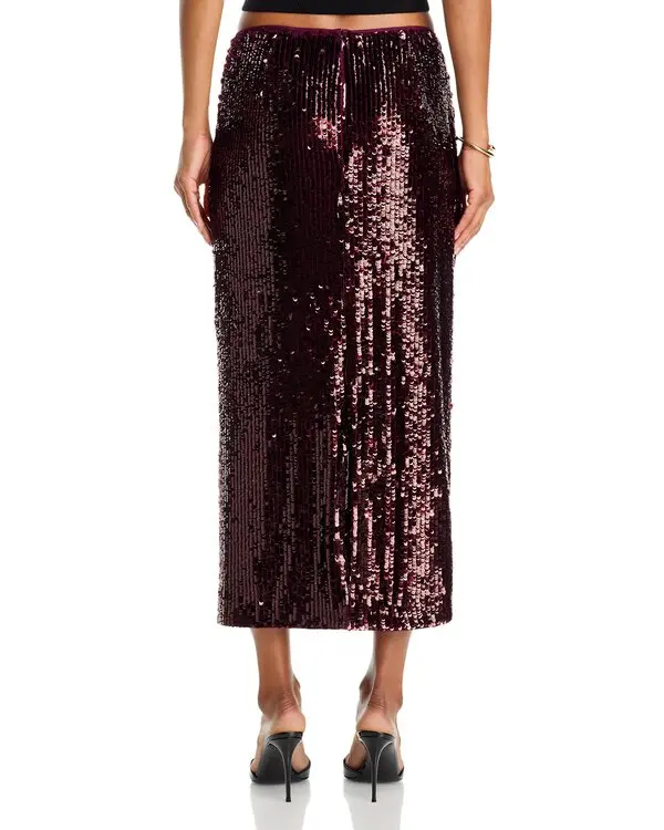 Simkhai Nikki Sequin Midi Skirt