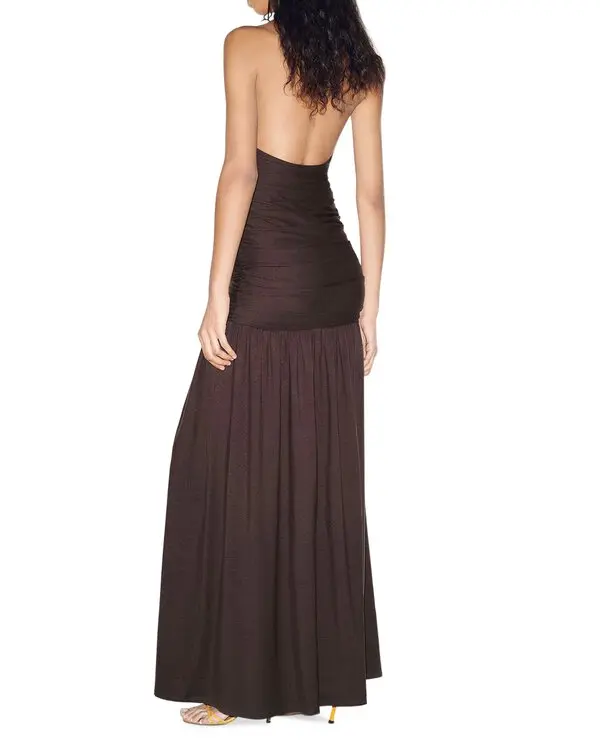 REFORMATION Hugo Ruched Knit Dress