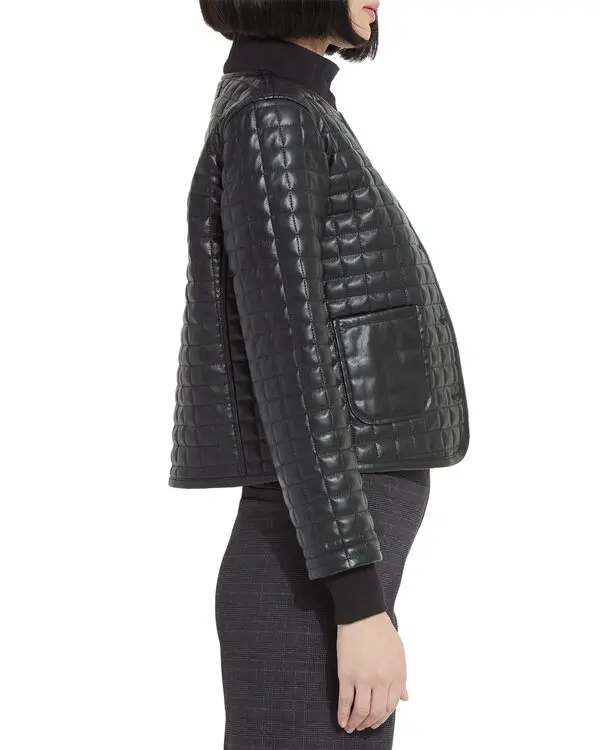 Lyssé Agnes Quilted Faux Leather Jacket