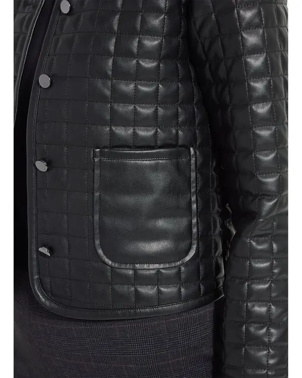 Lyssé Agnes Quilted Faux Leather Jacket