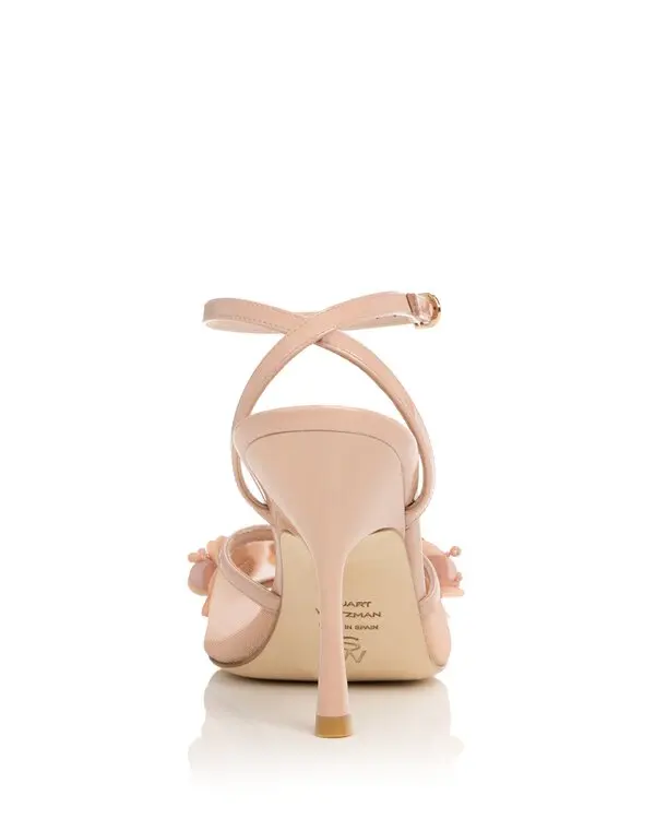 STUART WEITZMAN Roselle 100 Embellished Sandals - Beige/blush