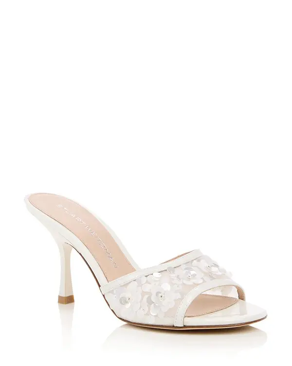 STUART WEITZMAN Embellished Slide Sandals