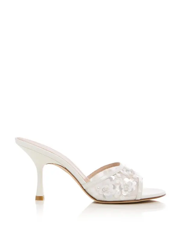 STUART WEITZMAN Embellished Slide Sandals