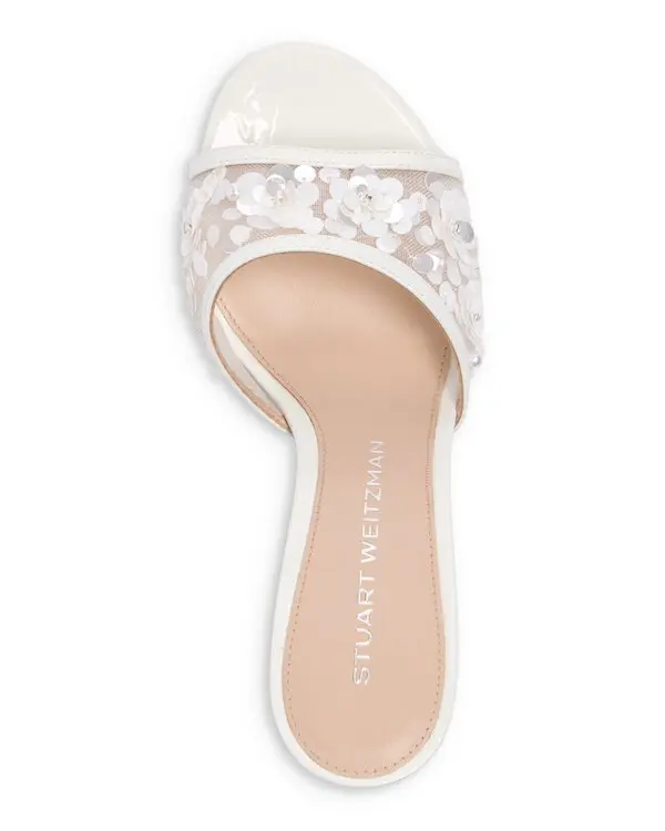 STUART WEITZMAN Embellished Slide Sandals