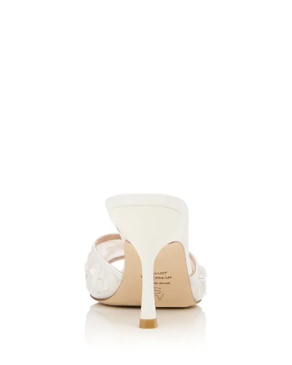 STUART WEITZMAN Embellished Slide Sandals