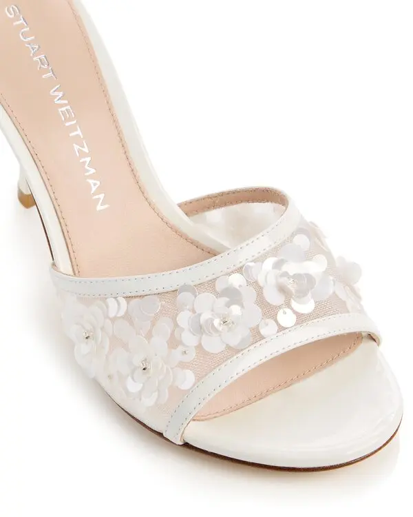 STUART WEITZMAN Embellished Slide Sandals