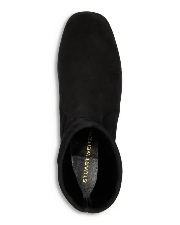 STUART WEITZMAN Bacari Suede Ankle Boots - Black