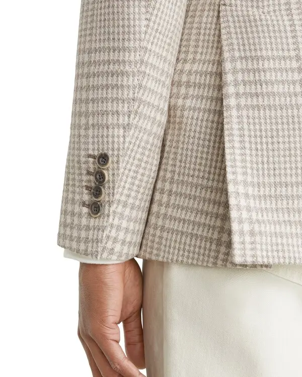 REISS Bardo Cotton Wool Check Blazer