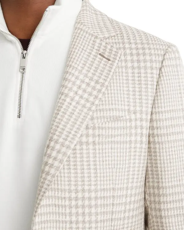 REISS Bardo Cotton Wool Check Blazer