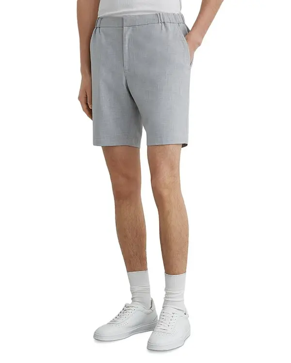 REISS 8.7" Drawstring Chino Shorts - Soft Grey