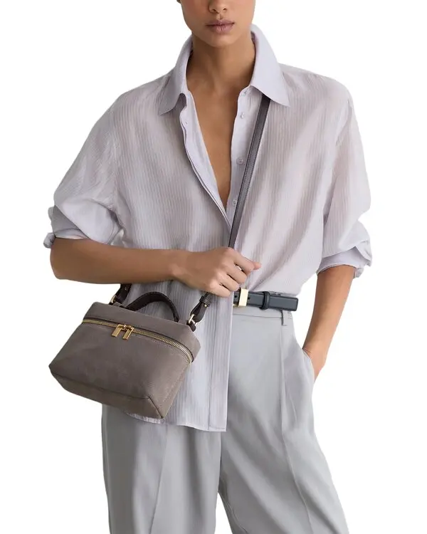 REISS Ines Suede Vanity Crossbody