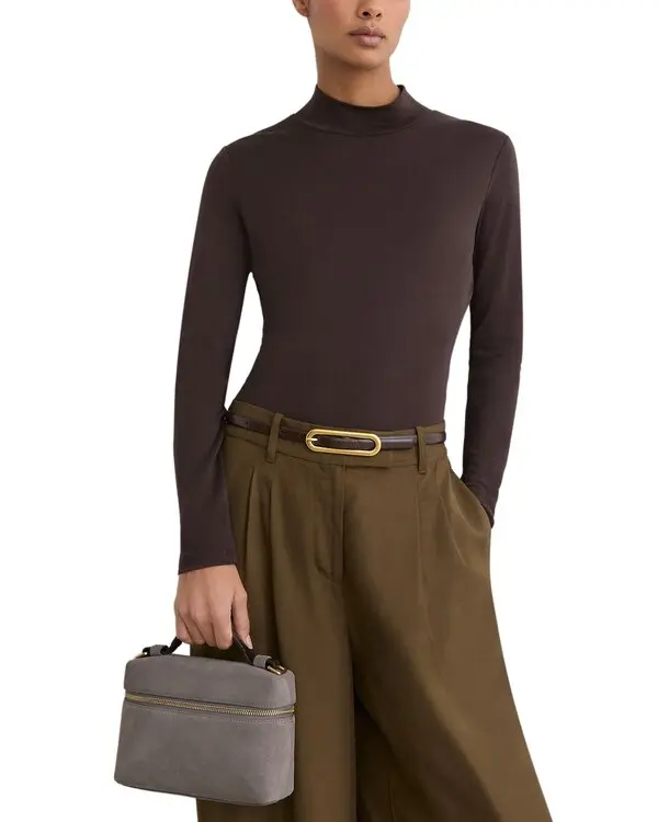 REISS Ines Suede Vanity Crossbody