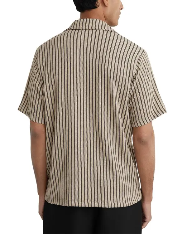 REISS Griff Textured Stripe Short Sleeve Shirt