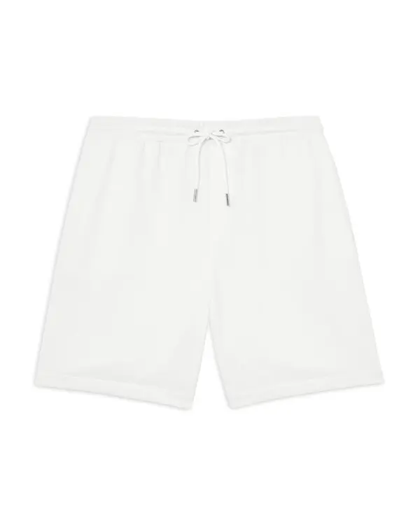 REISS Renly Micro Waffle Textured Shorts - White
