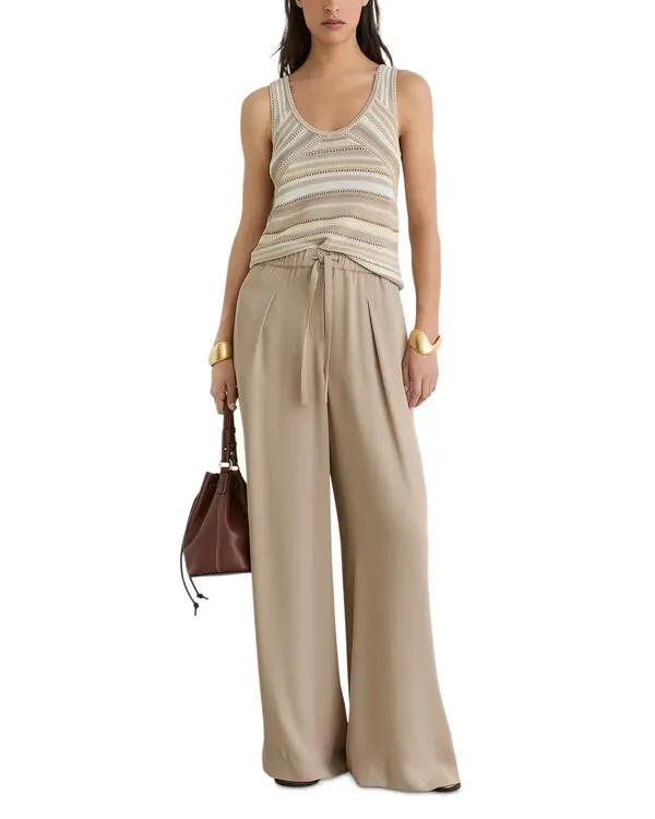 REISS Petite Aimee Wide Leg Pants