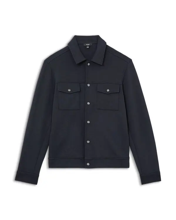 REISS Thom Twin Pocket Interlock Overshirt