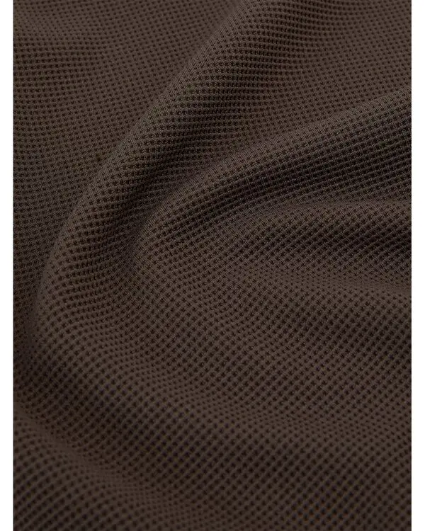 REISS Cole Modern Fit Textured Crewneck Tee - Brown