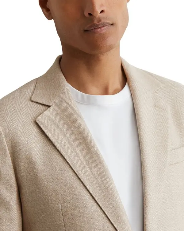 REISS Pelmet Herringbone Blazer