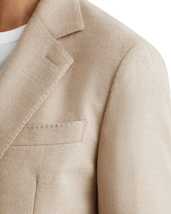 REISS Pelmet Herringbone Blazer